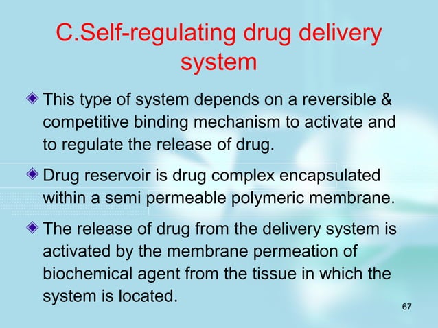 control drug delivery system