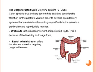 colon drug delivery systems | PPTX