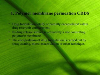 CONTROLLED DRUG DELIVERY SYSTEMS | PPT