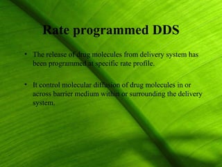 CONTROLLED DRUG DELIVERY SYSTEMS | PPT