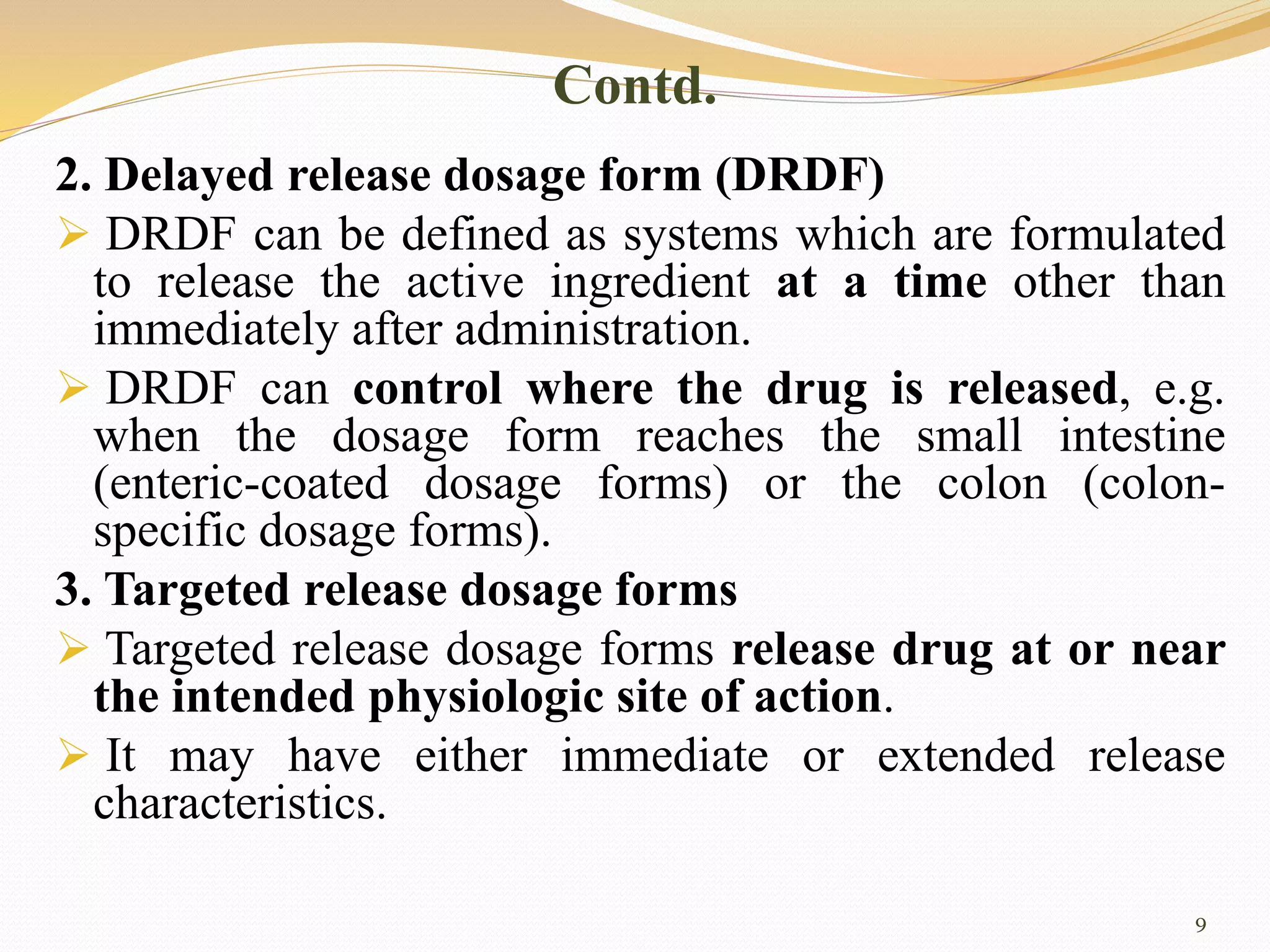 Controlled drug delivery Systems | PPTX