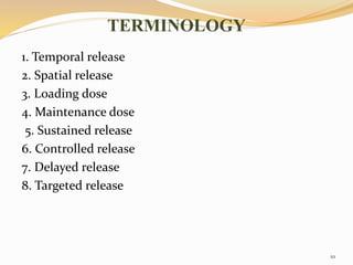 Controlled drug delivery Systems | PPTX