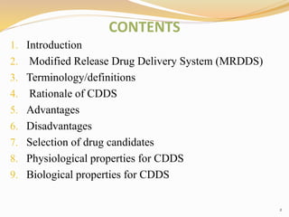 Controlled drug delivery Systems | PPTX