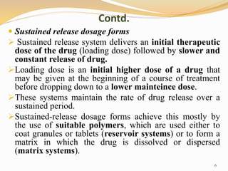 Controlled drug delivery Systems | PPTX