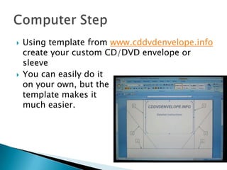 CD DVD Envelope | PPTX