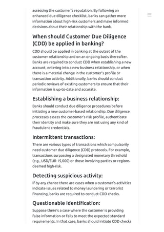 CDD Vs EDD: How Crucial is Customer Due Diligence for Banks in the UK ...