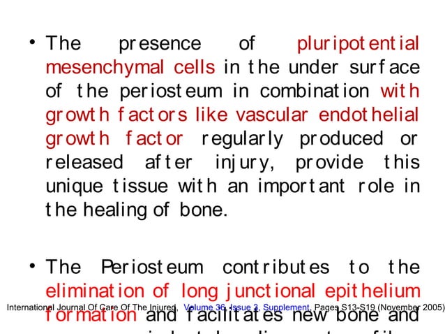 case report of Periosteal pedicle graft-novel technique | PPT