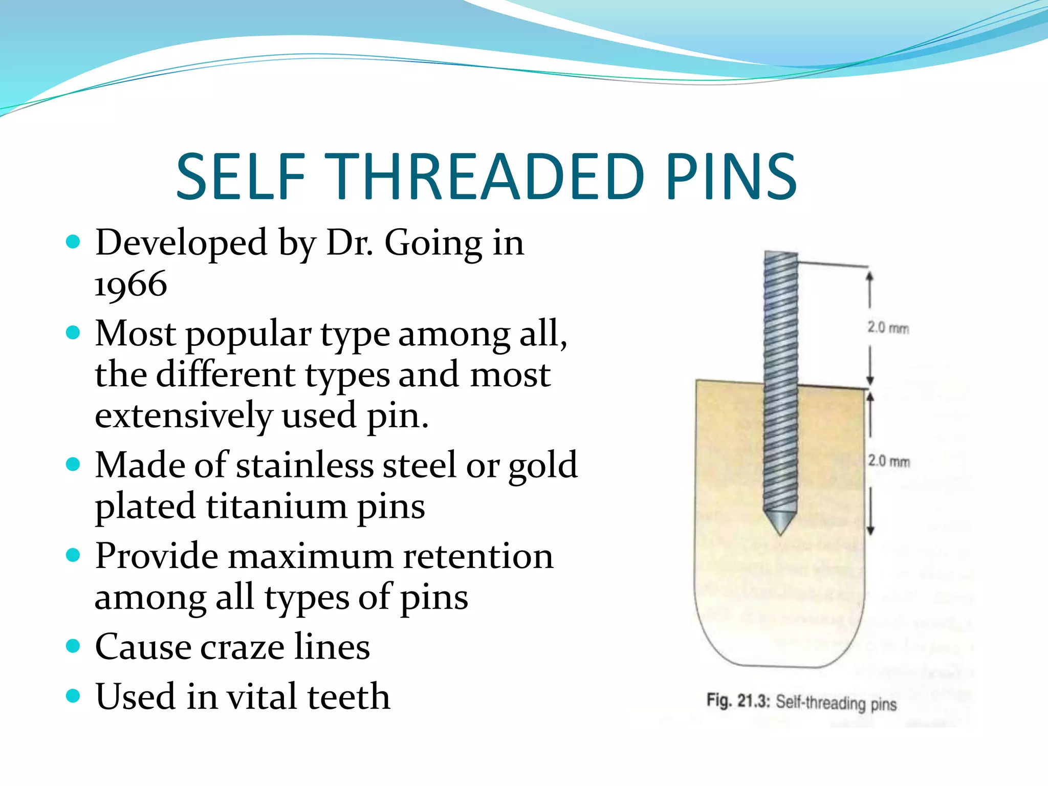 Pin Retained Restoration | PPTX