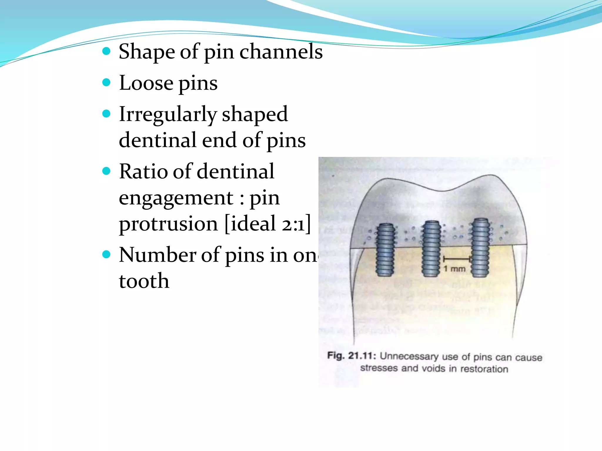 Pin Retained Restoration | PPTX