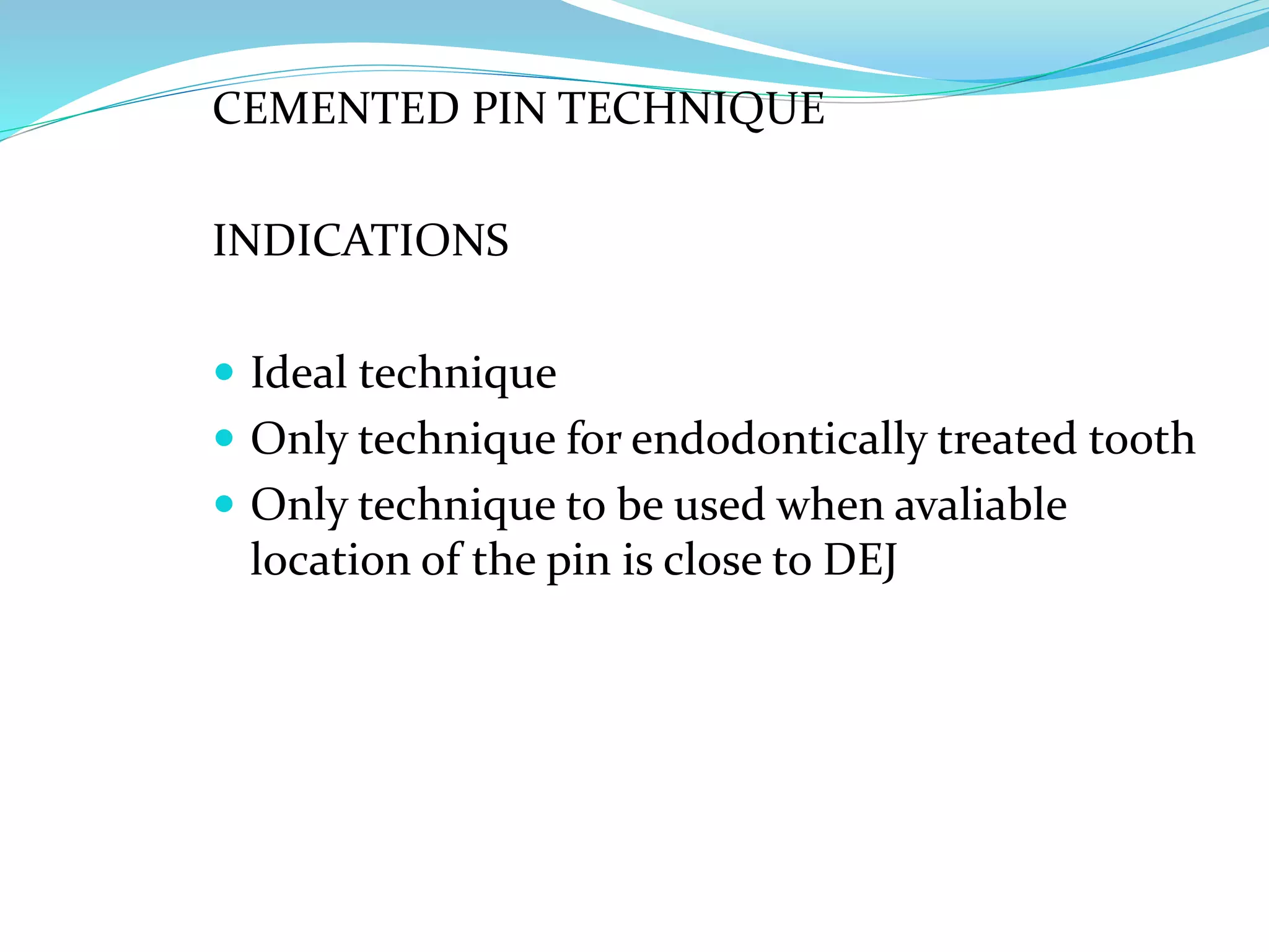 Pin Retained Restoration | PPTX
