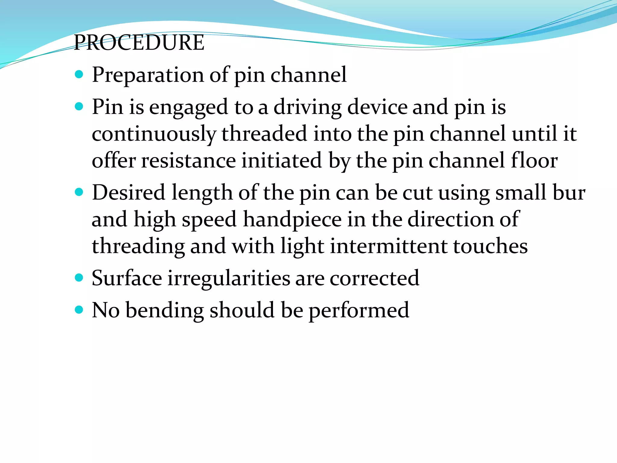 Pin Retained Restoration | PPTX
