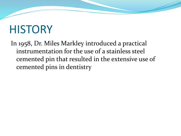 Pin Retained Restoration | PPTX | Dental Health | Diseases and Conditions