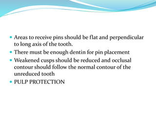 Pin Retained Restoration | PPTX