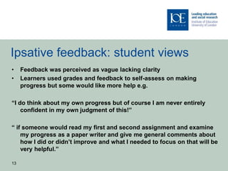 RIDE 2010 presentation - Ipsative assessment and motivation of distance ...