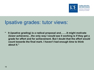 RIDE 2010 presentation - Ipsative assessment and motivation of distance ...