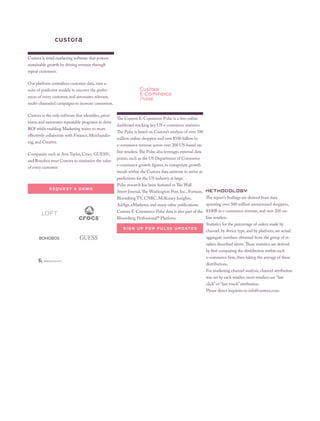 Custora E-Commerce Pulse Holidata 2015 Recap | PDF | Free Download