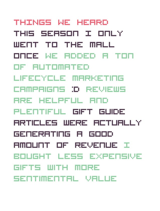 Custora E-Commerce Pulse Holidata 2015 Recap | PDF | Free Download