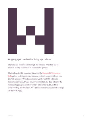 Custora E-Commerce Pulse Holidata 2015 Recap | PDF | Free Download