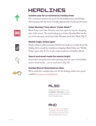 Custora E-Commerce Pulse Holidata 2015 Recap | PDF | Free Download
