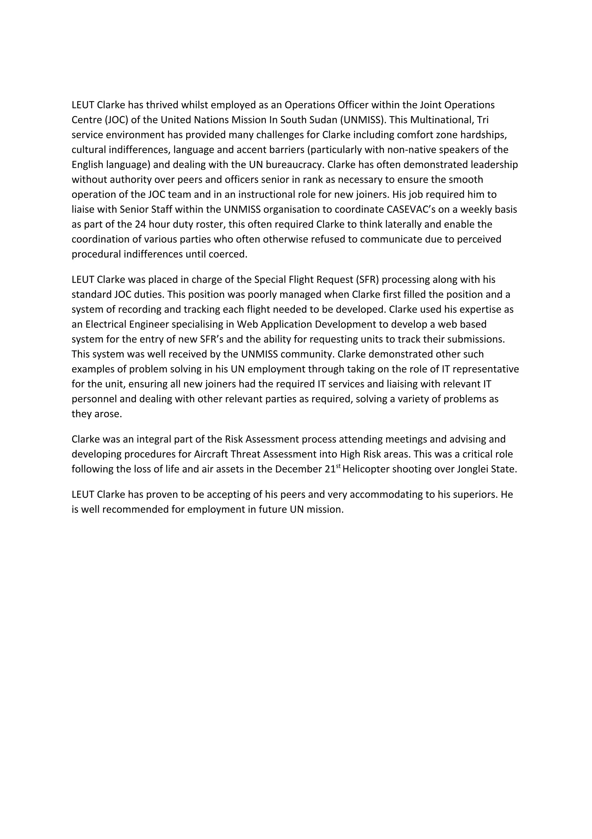 UNMISS PAR | PDF