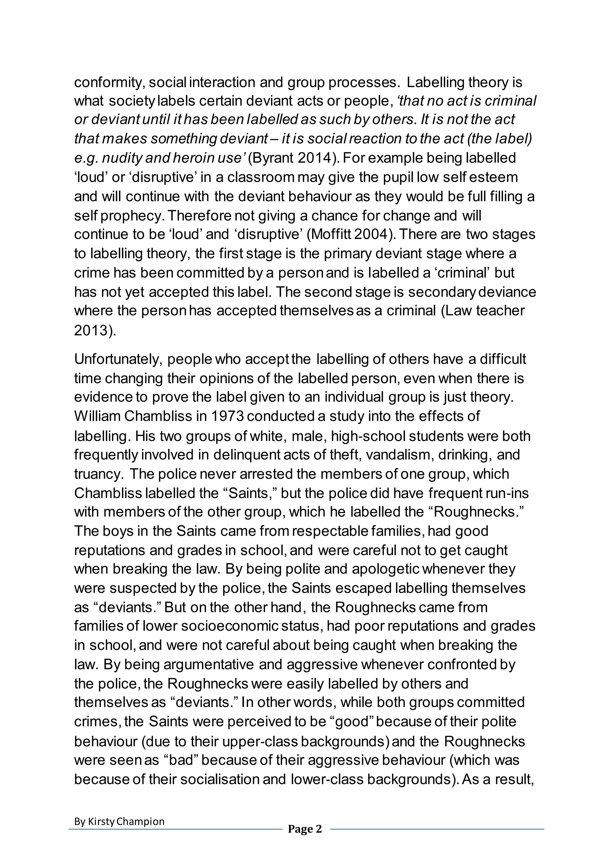 Crime essay LO4 | PDF