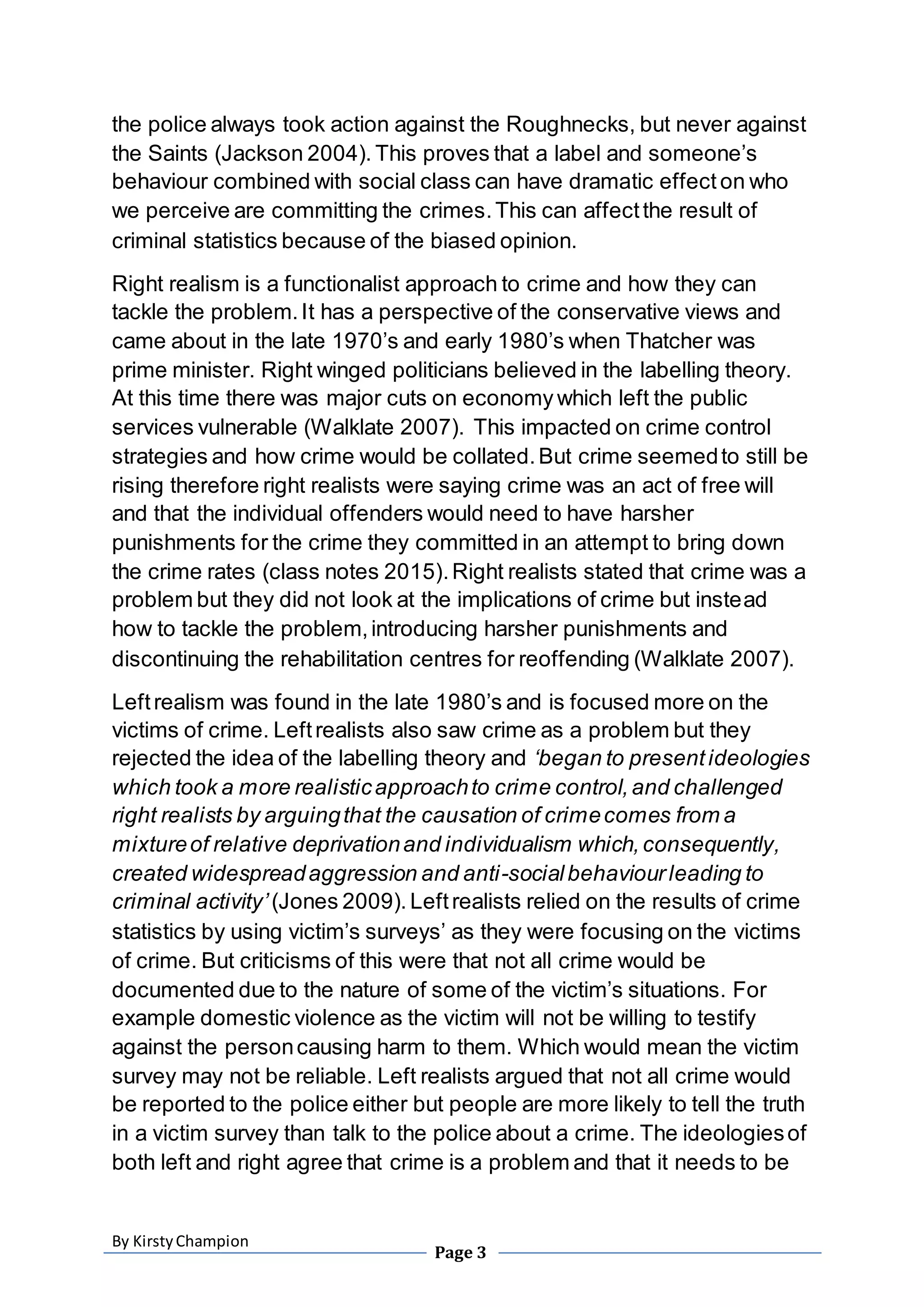 Crime essay LO4 | PDF