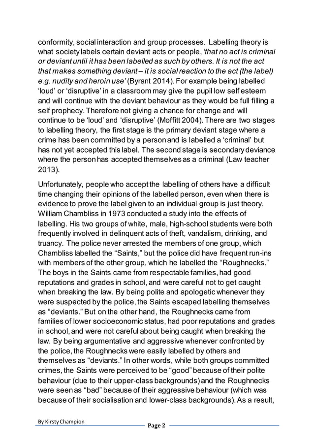 Crime essay LO4 | PDF