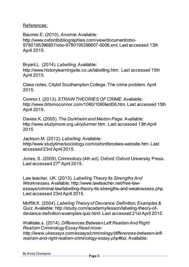 Crime essay LO4 | PDF
