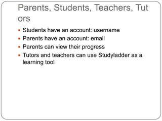 How to Use Studyladder | PPT
