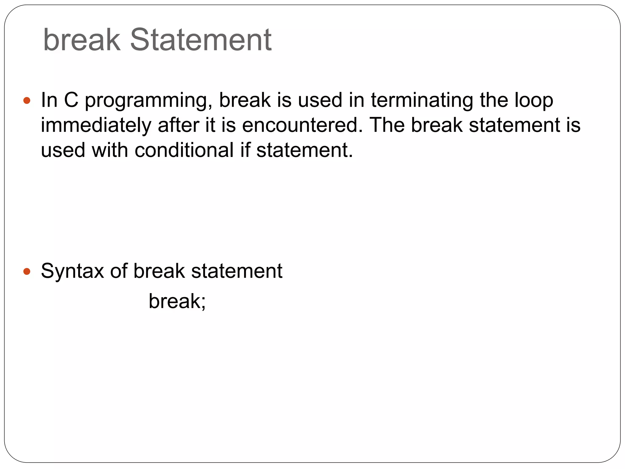 C decision making and looping. | PPTX C decision making and looping. | PPTX