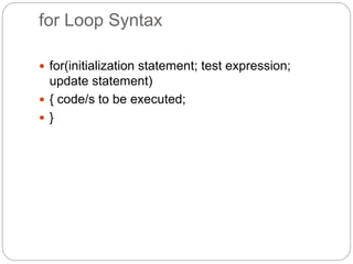 C decision making and looping. | PPTX