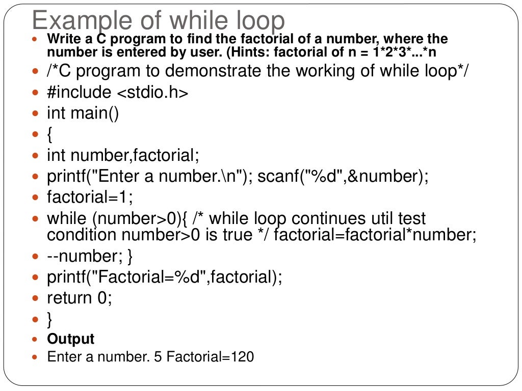 C decision making and looping.