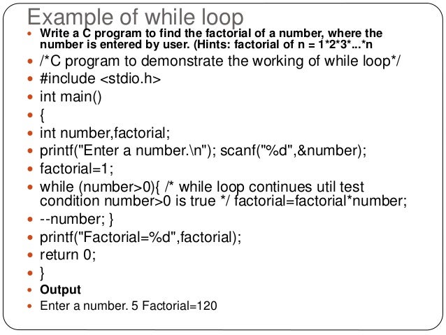 C decision making and looping.