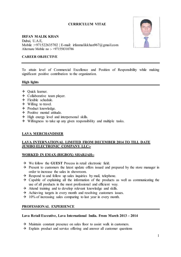 IRFAN MALIK KHAN resume (1) | DOCX