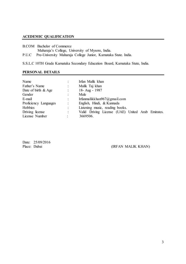 IRFAN MALIK KHAN resume (1) | DOCX