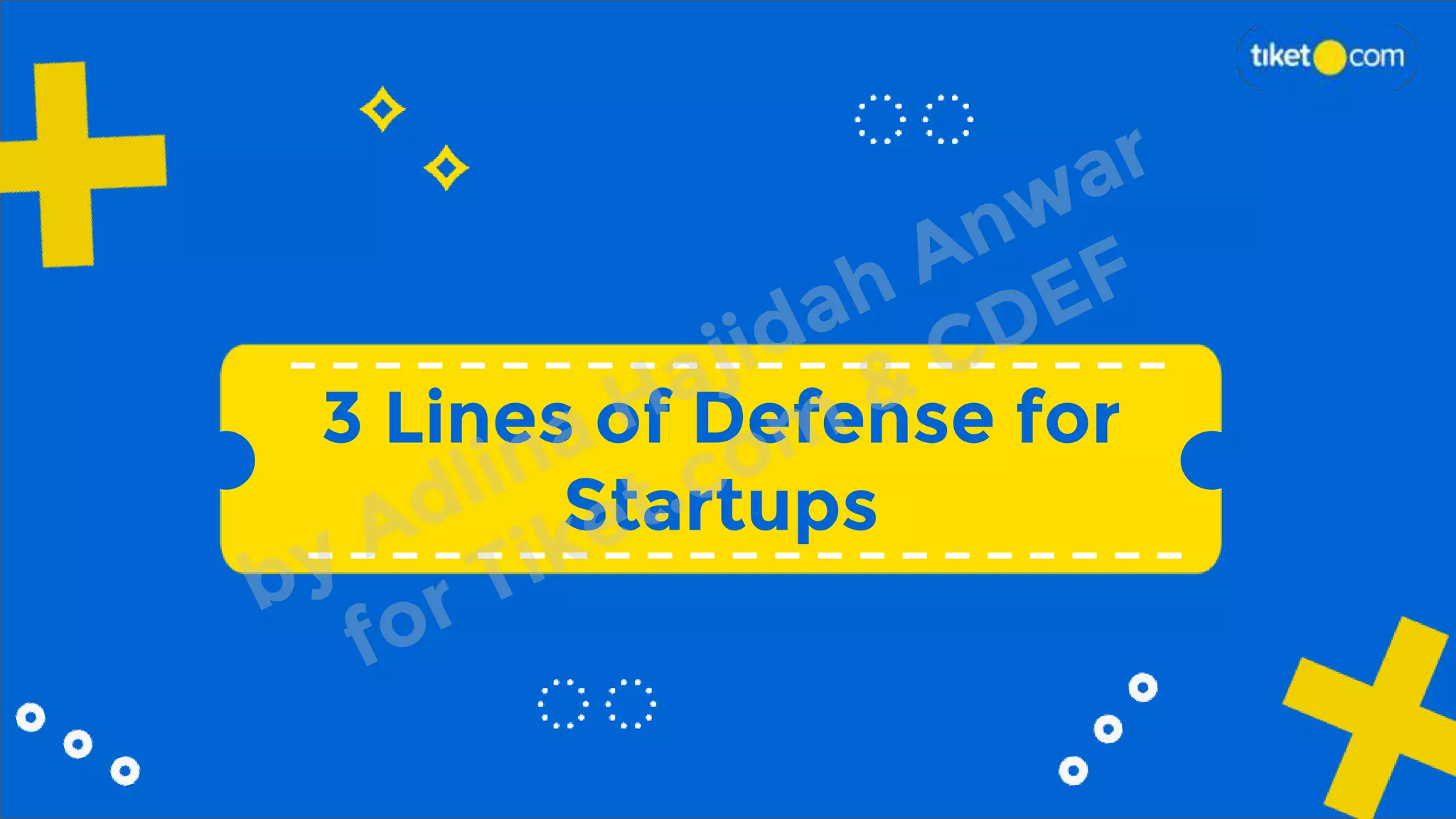 Three Lines of Defense (3LODs) for Startup | PPT