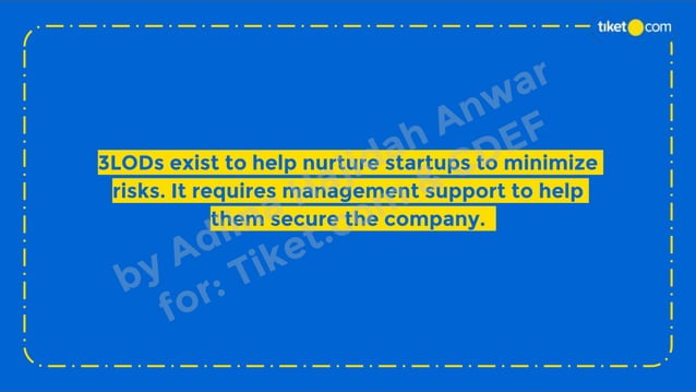 Three Lines of Defense (3LODs) for Startup | PPT