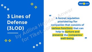 Three Lines of Defense (3LODs) for Startup | PPT