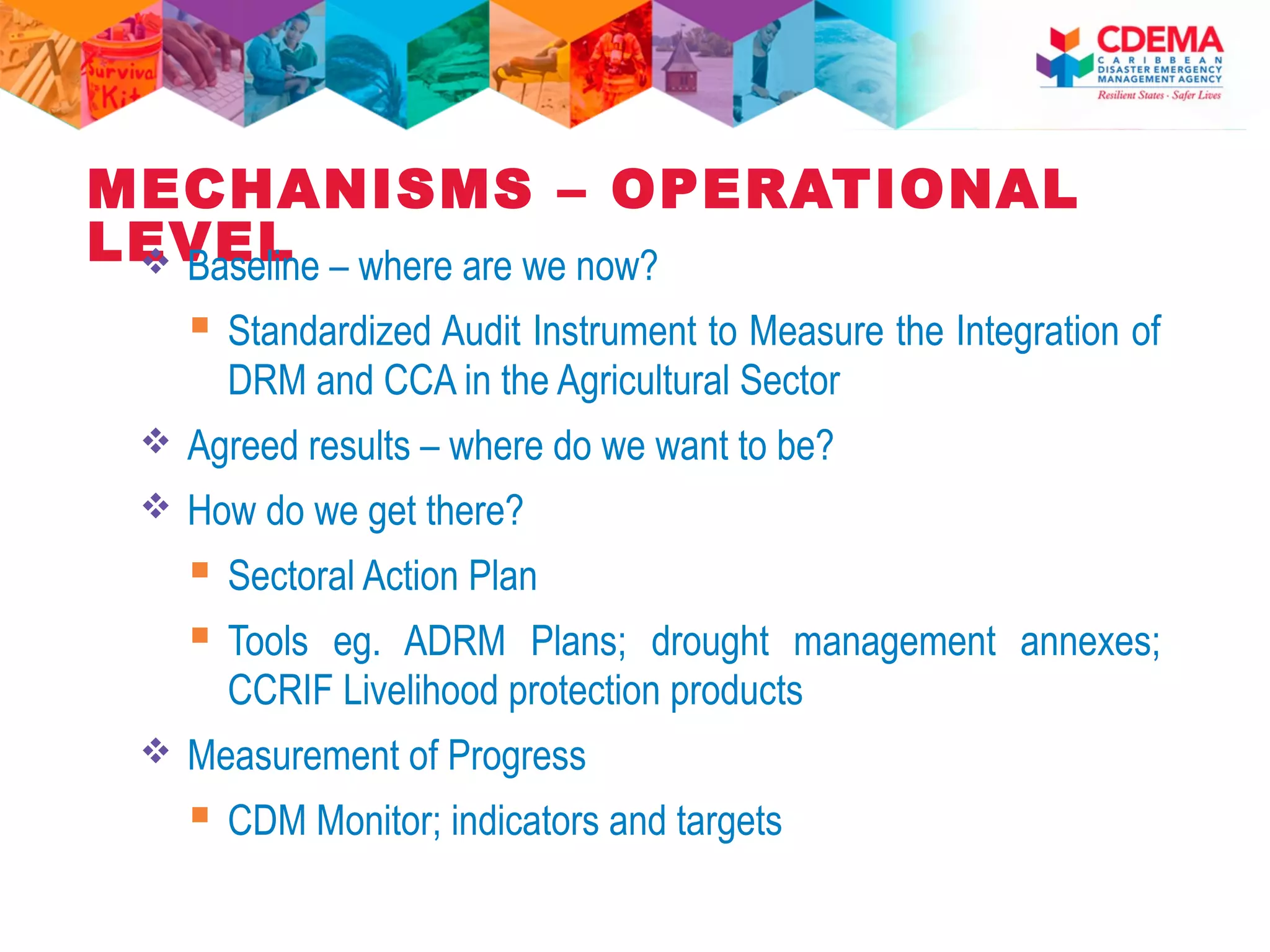 CDEMA regional mechanism for DRM in the Caribbean | PPT