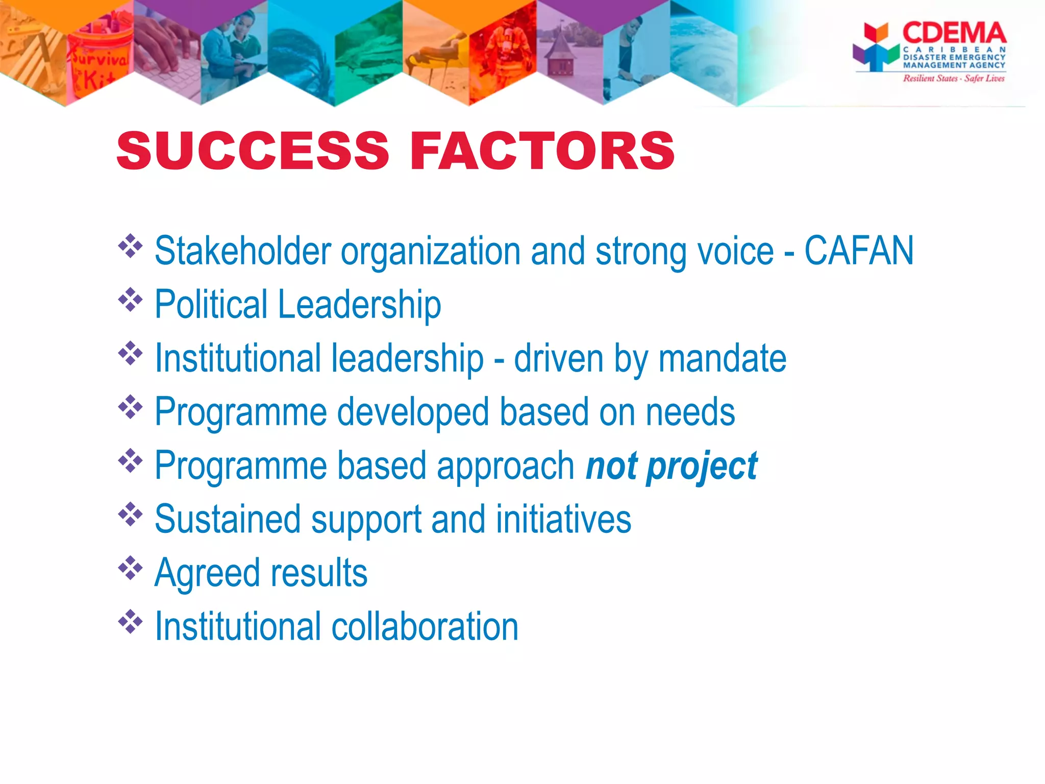 CDEMA regional mechanism for DRM in the Caribbean | PPT