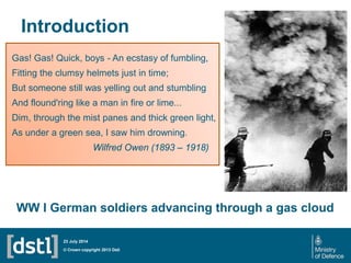 22 July 2014: detection of airborne chemical hazards CDE themed ...