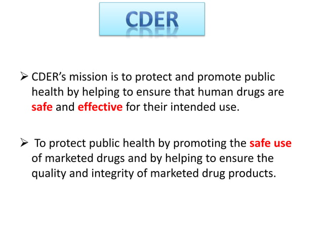 CDER | PPTX
