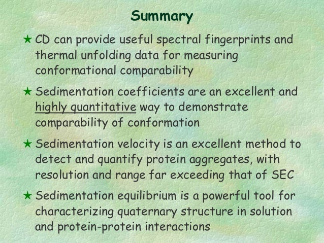 Measuring Comparability Of Conformation Heterogeneity And Aggregatio