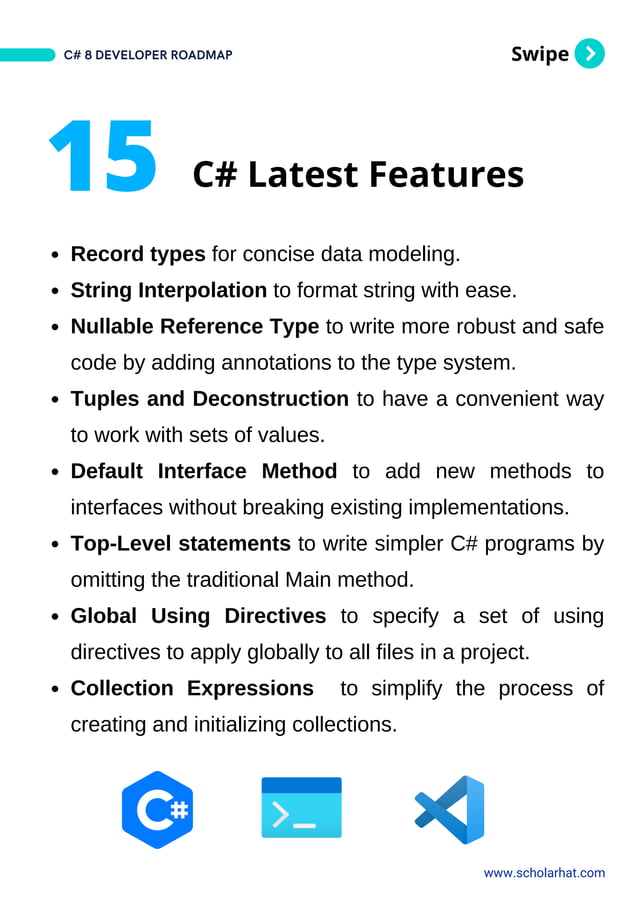 C Sharp Developer Roadmap By Scholarhat PDF | PDF
