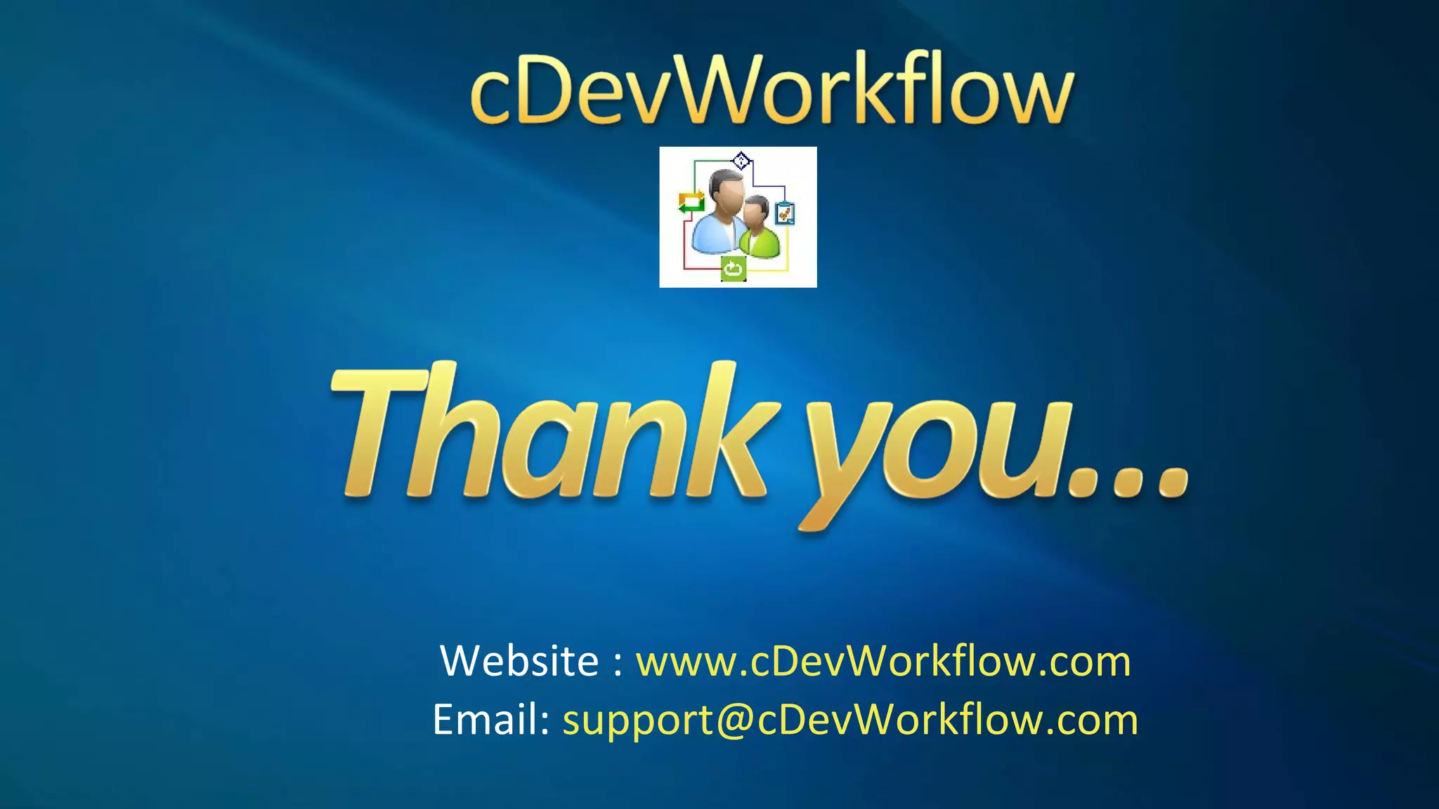 cDevWorkflow Overview | PPT