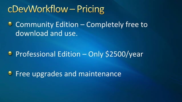 cDevWorkflow Overview | PPT | Computing | Technology & Computing