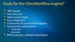 cDevWorkflow Overview | PPT | Computing | Technology & Computing