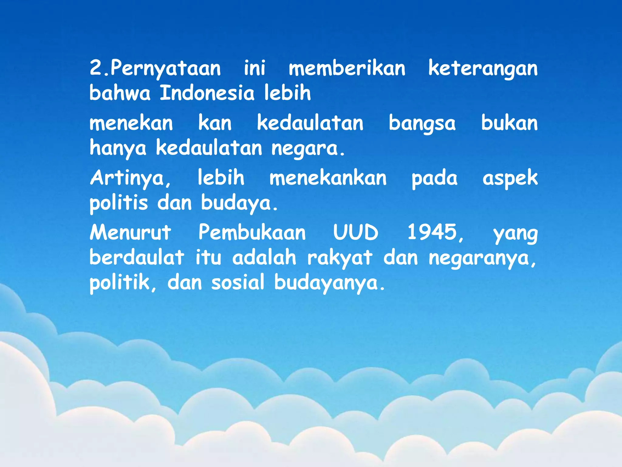 Makna Kedaulatan Rakyat | PPT