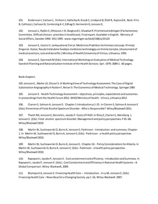 CV Egon Jonsson.doc | Healthcare Industry | Industries