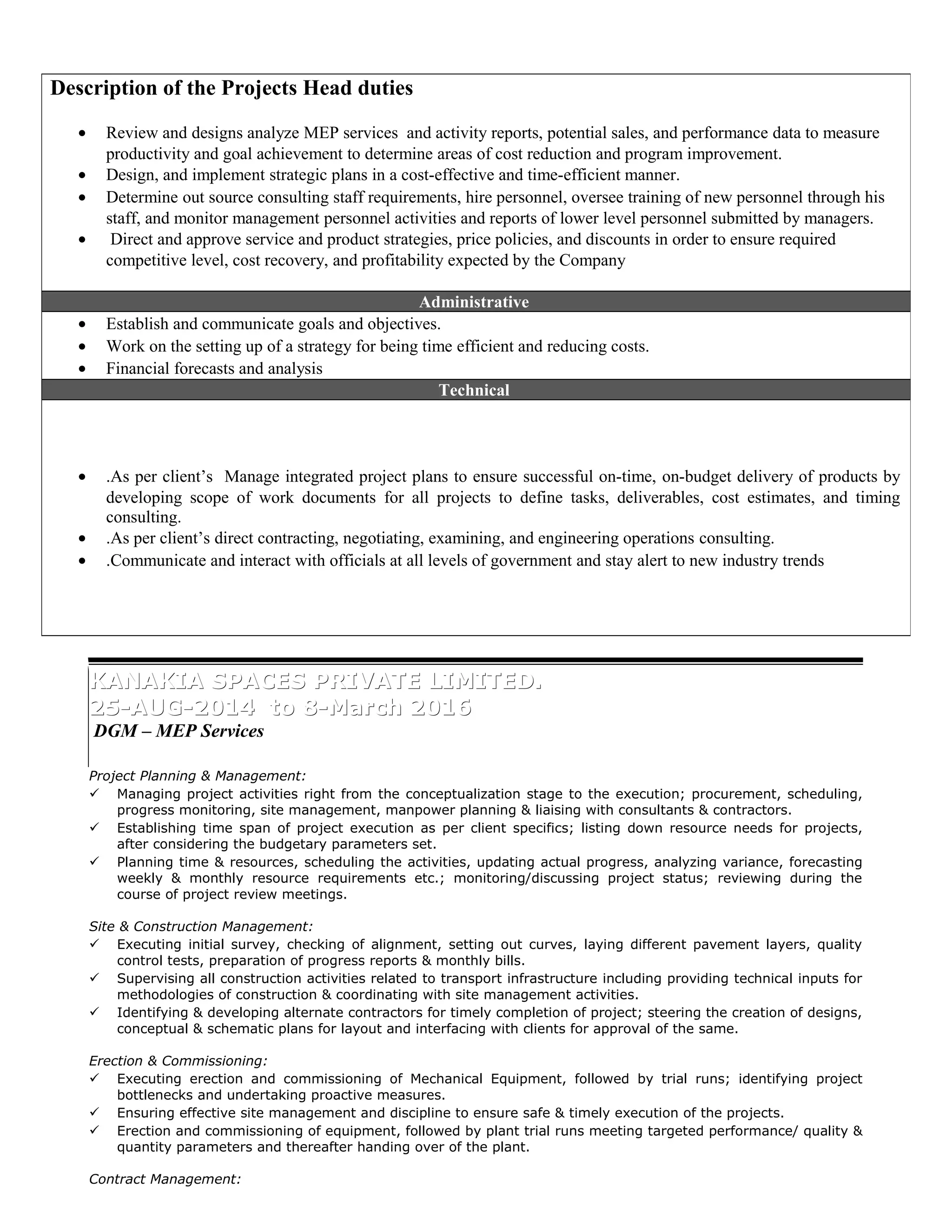 MANISH KUMAR GUPTA CV | DOC | Civil Engineering Industry | Industries